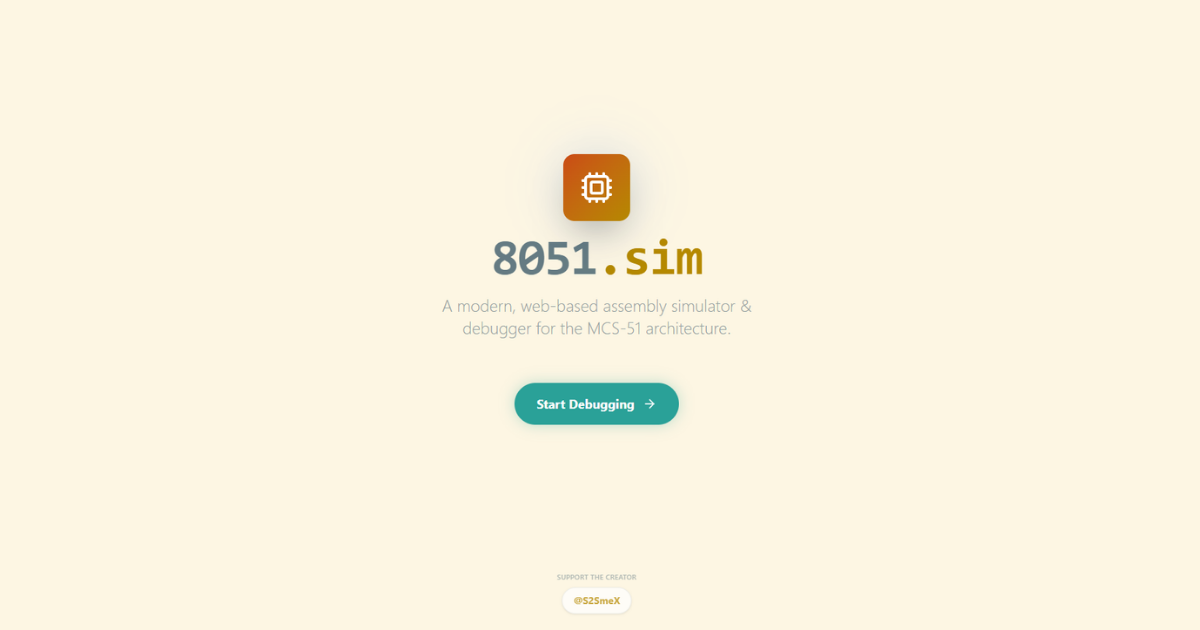 8051.sim – Online 8051 Microcontroller Simulator